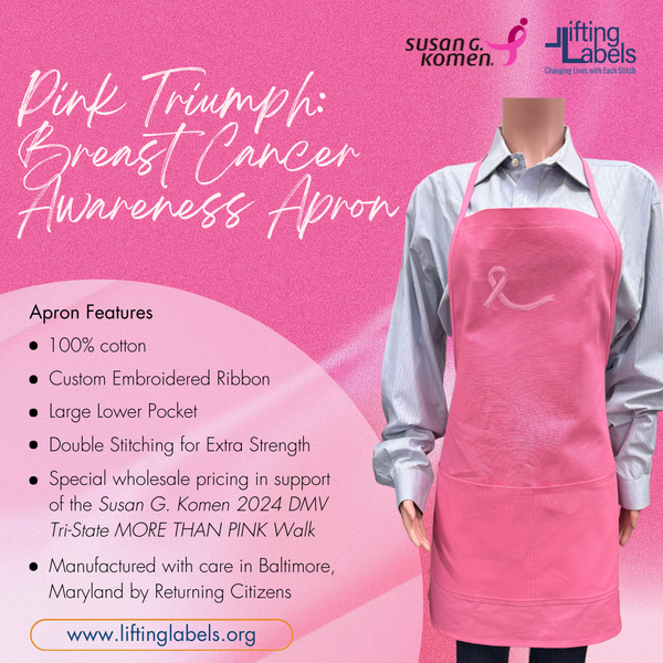 Pink Triumph: Breast Cancer Awareness Apron – Lifting Labels